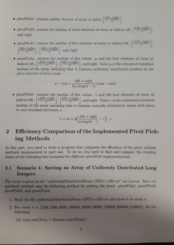 COP-3530 Data Structures Programming Assignment 2: | Chegg.com