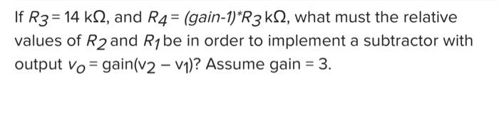 Solved The circuit shows a two-op-amp instrumentation | Chegg.com