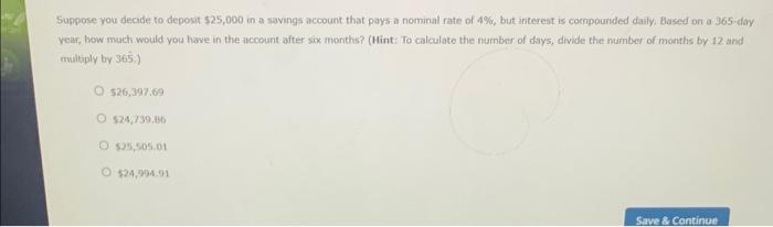 Solved The number of compounding periods in one year is | Chegg.com