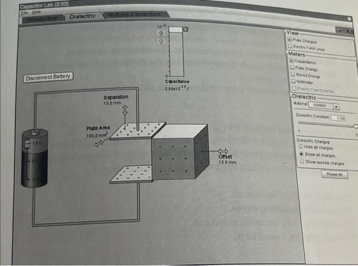 Solved 24. Capacitors and Dielectrics (4): Now place the | Chegg.com