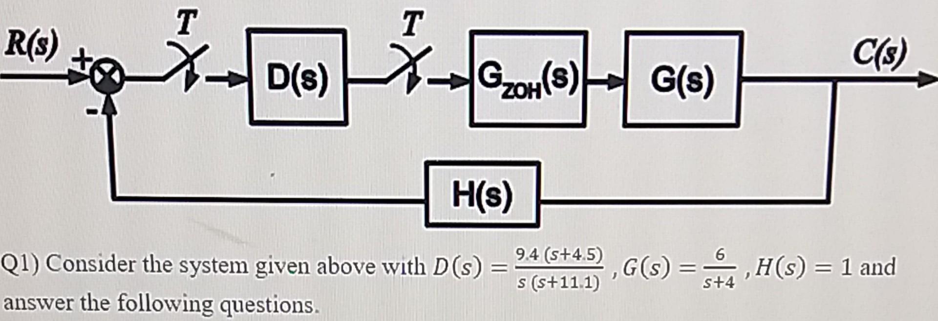 Solved Obtain the discrete transfer function D(z) of the | Chegg.com