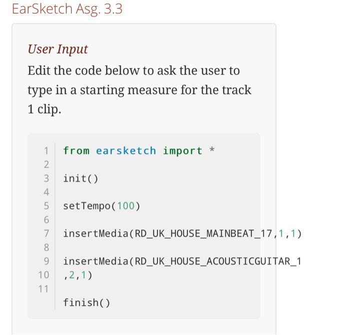 Solved Edit the code below to ask the user to type in a | Chegg.com