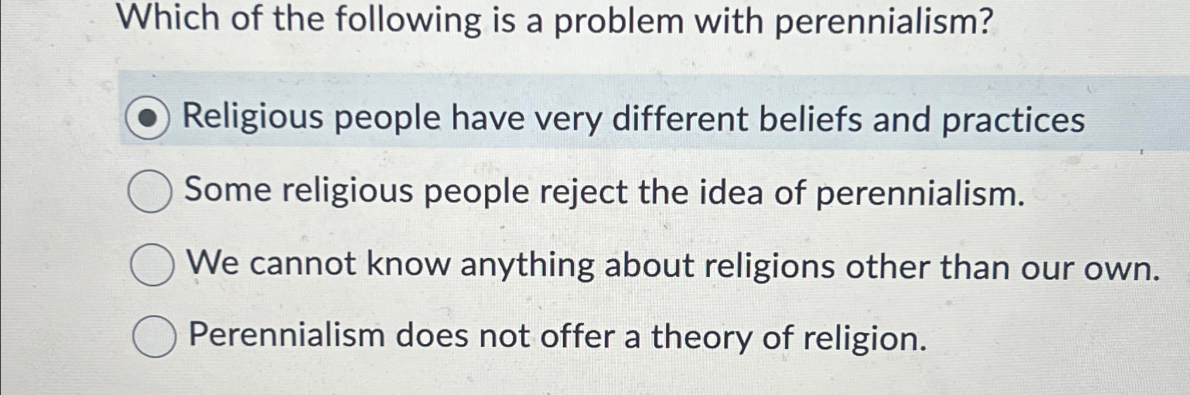 Solved Which of the following is a problem with | Chegg.com