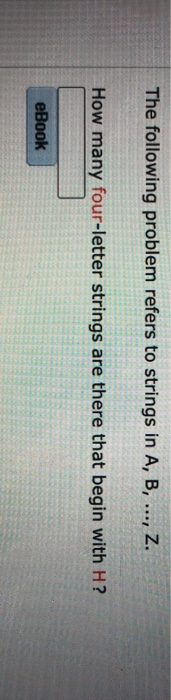Solved The following problem refers to strings in A, B, ..., | Chegg.com