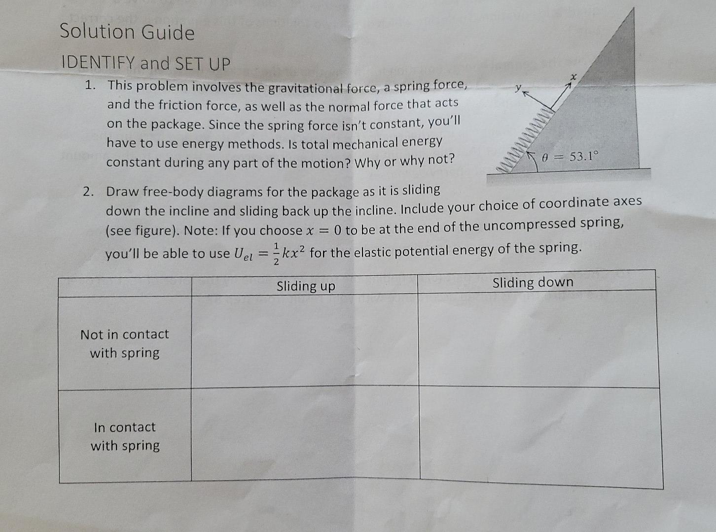 Solved 3. Label the three critical points in the package's | Chegg.com