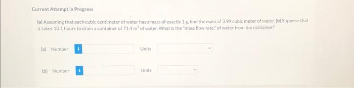 Solved Current Attempt in Progress (a) Assuming that each | Chegg.com