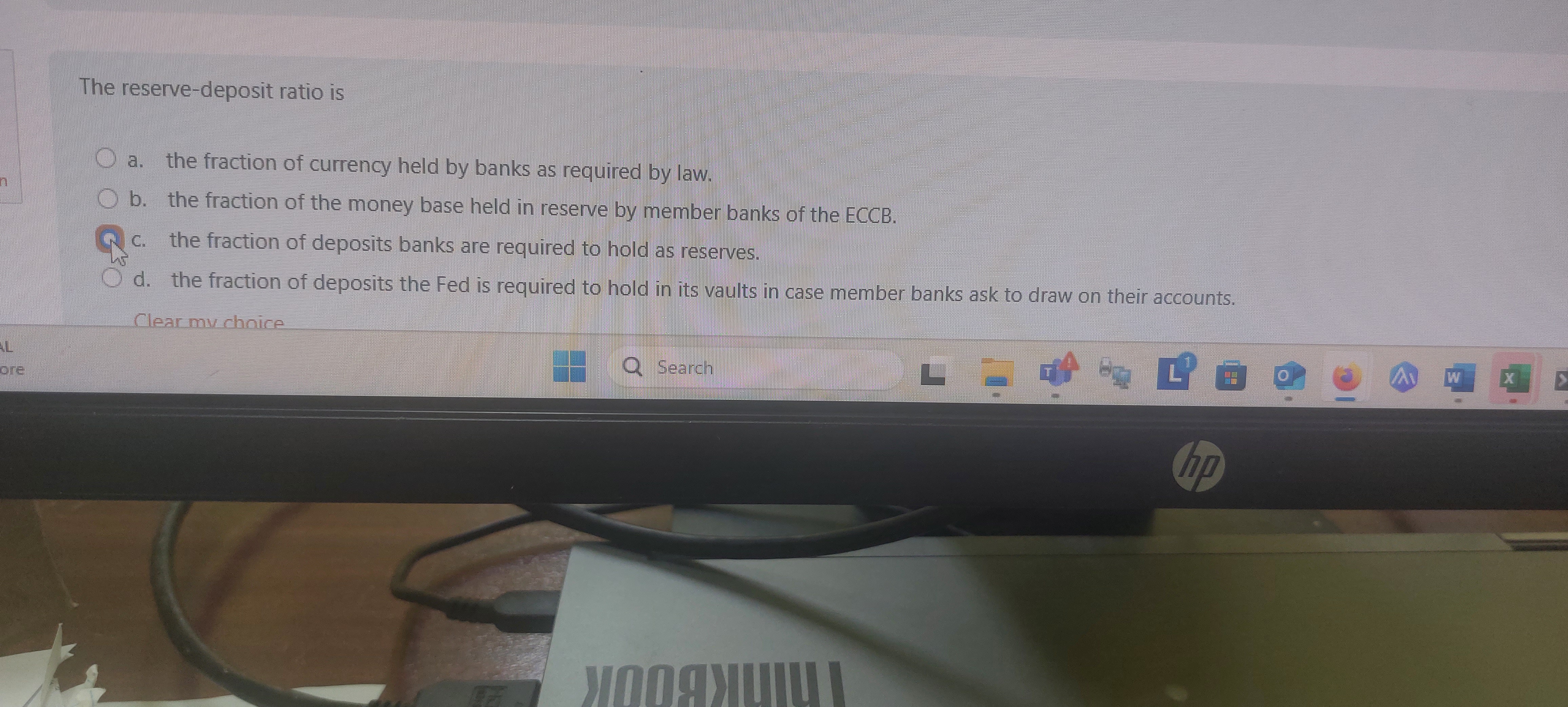 Solved The reserve-deposit ratio isa. the fraction of | Chegg.com
