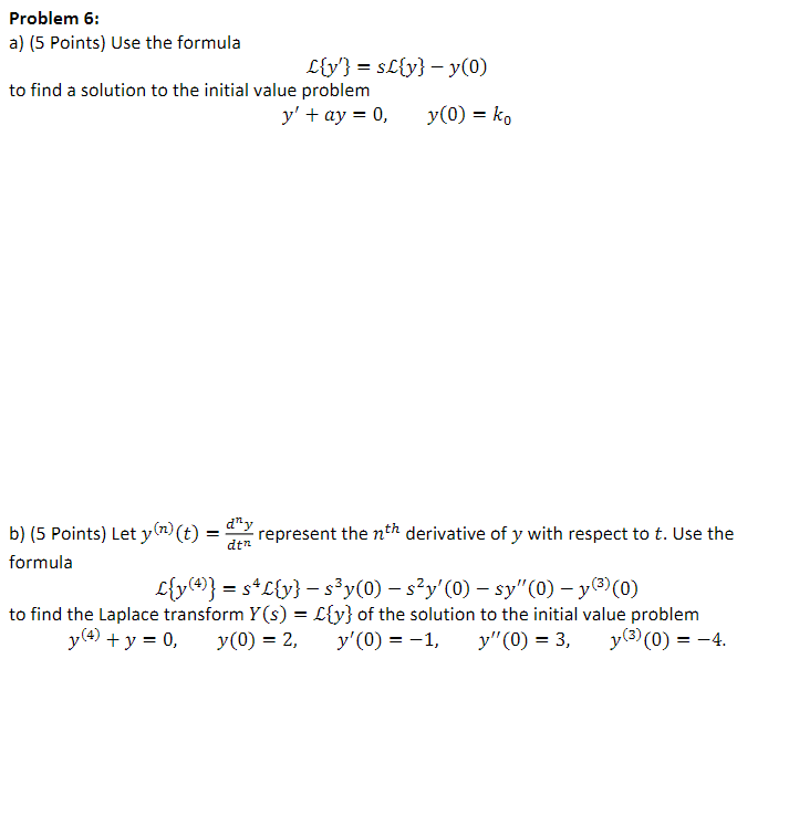 Solved Problem 6:a) (5 ﻿Points) ﻿Use the | Chegg.com