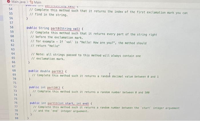 Solved There is a class with 12 methods. Methods are called | Chegg.com
