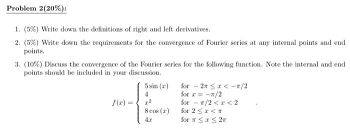 Solved 1. (5\%) Write down the definitions of right and left | Chegg.com