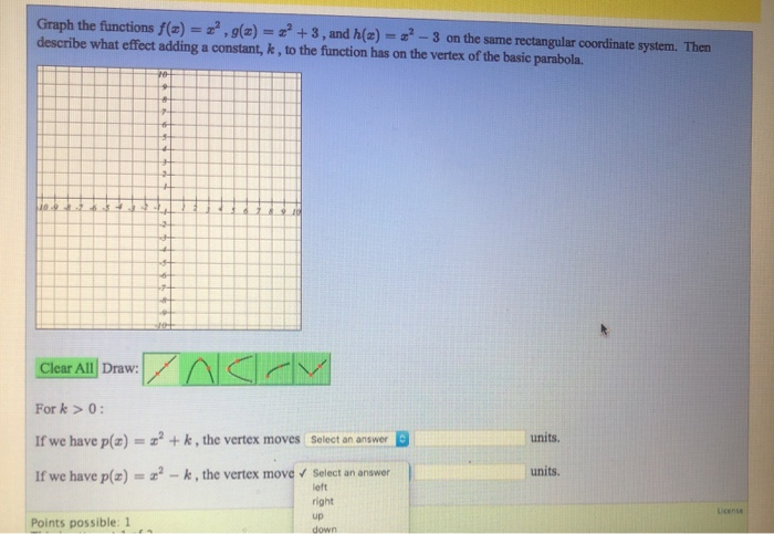 Solved Graph the functions f(x) = 2.9(x) = 2° +3, and h(x) = | Chegg.com