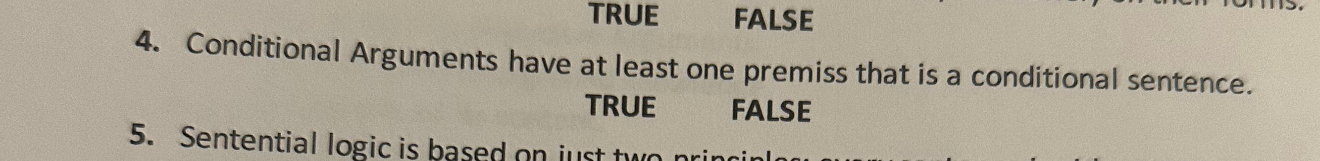 Solved Conditional Arguments have at least one premiss that | Chegg.com