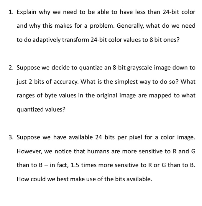 Solved 1. Explain why we need to be able to have less than | Chegg.com