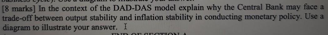 Solved [8 marks] In the context of the DAD-DAS model explain | Chegg.com