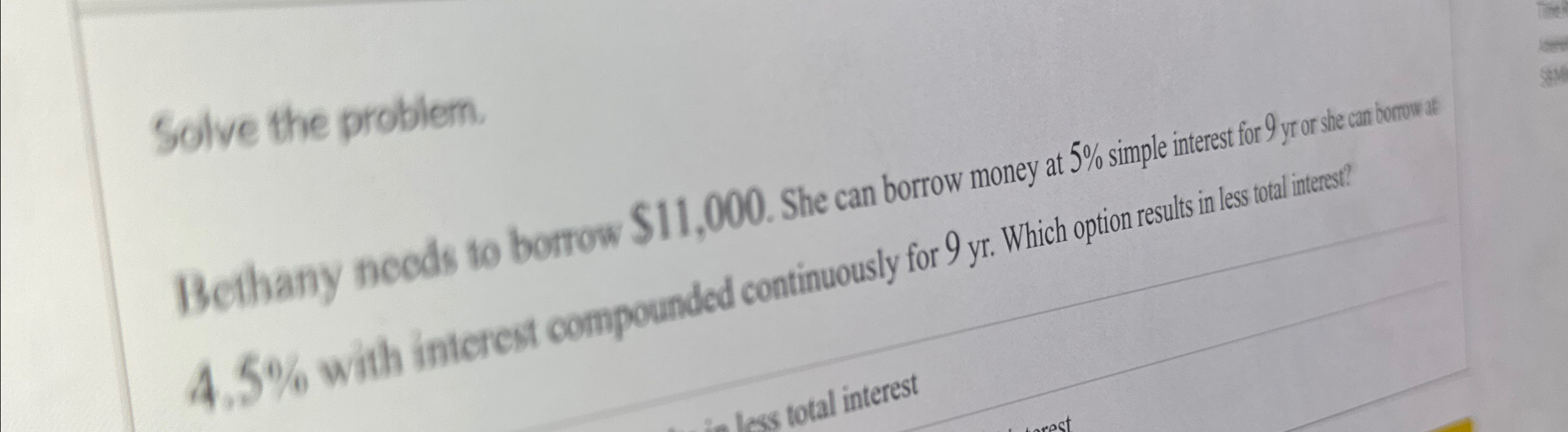 Solved Solve the problem. A. 5% ﻿with interest compounded | Chegg.com