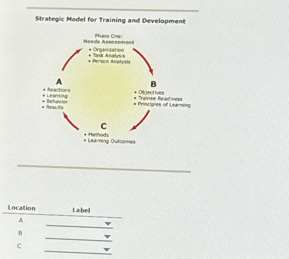 Solved Strategic Model for Training and DevelopmentPhase | Chegg.com