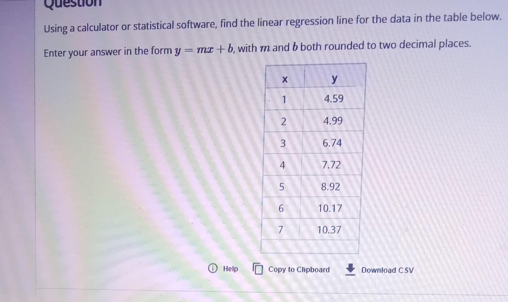 Solved Using a calculator or statistical software, find the | Chegg.com