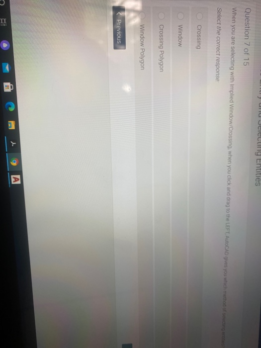 Solved y und Selecting Entities Question 7 of 15 When you | Chegg.com