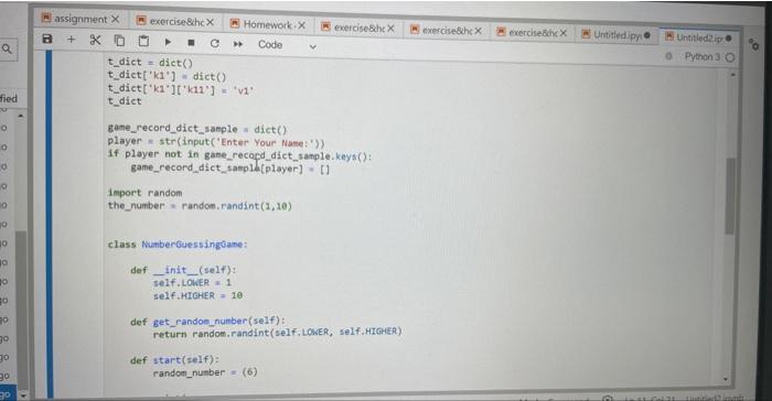 please help me correct my python code(photo 1,2&3) in | Chegg.com