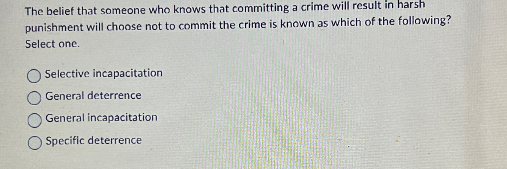 Solved The belief that someone who knows that committing a | Chegg.com