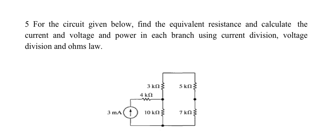 Solved 5 ﻿For the circuit given below, find the equivalent | Chegg.com