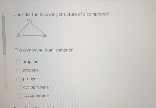 Consider the following structure of a compound:The | Chegg.com
