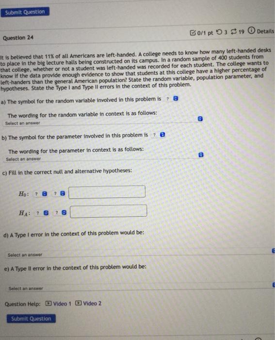 Solved It is believed that 11% of all Americans are | Chegg.com