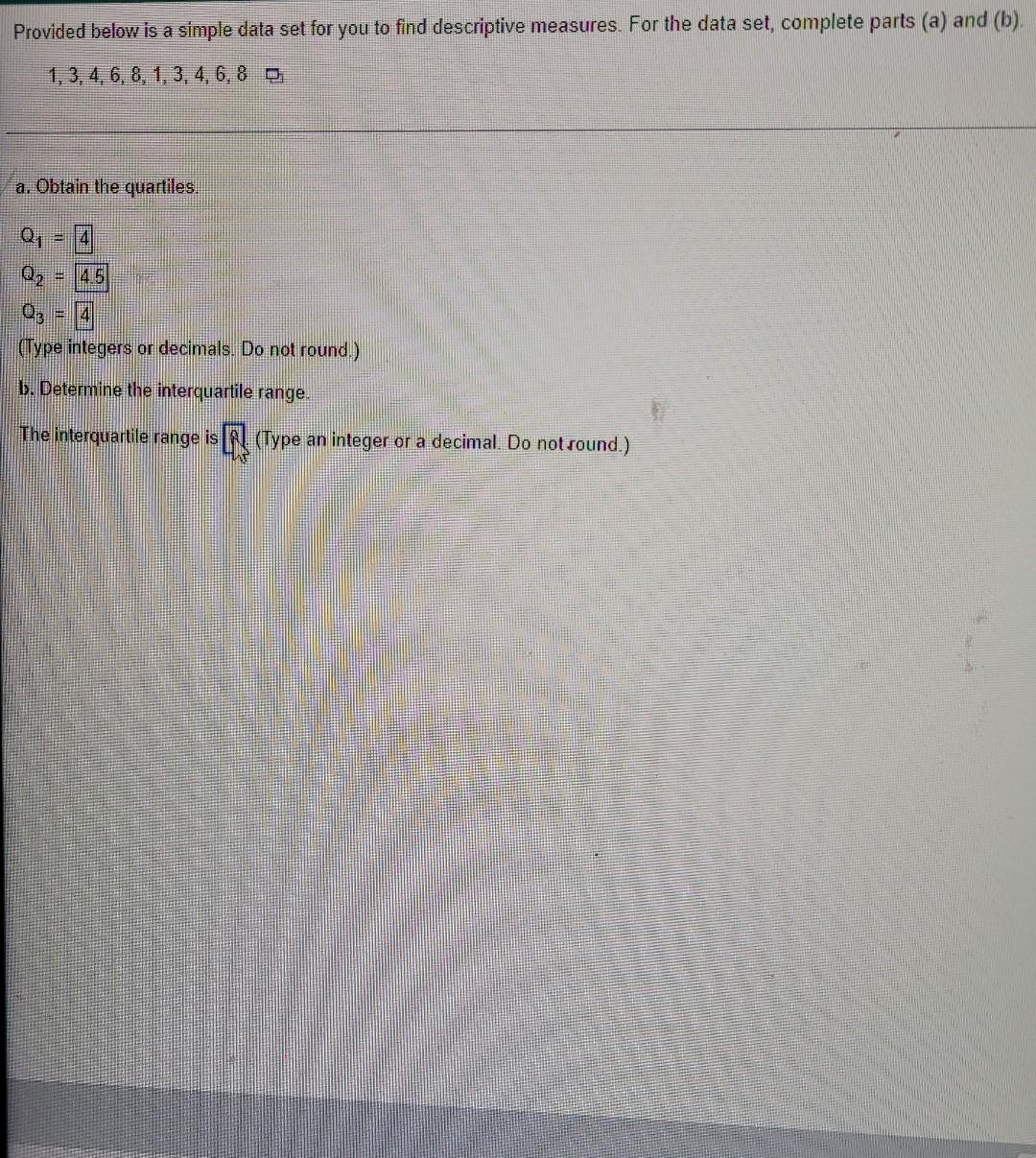 Solved Provided below is a simple data set for you to find | Chegg.com