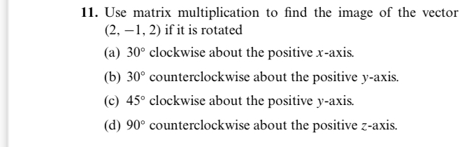 Solved Use matrix multiplication to find the image of the | Chegg.com