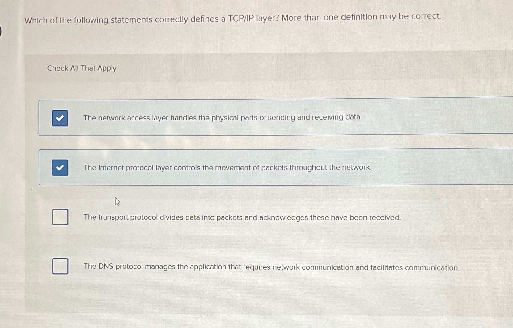Solved Which of the following statements correctly defines a | Chegg.com