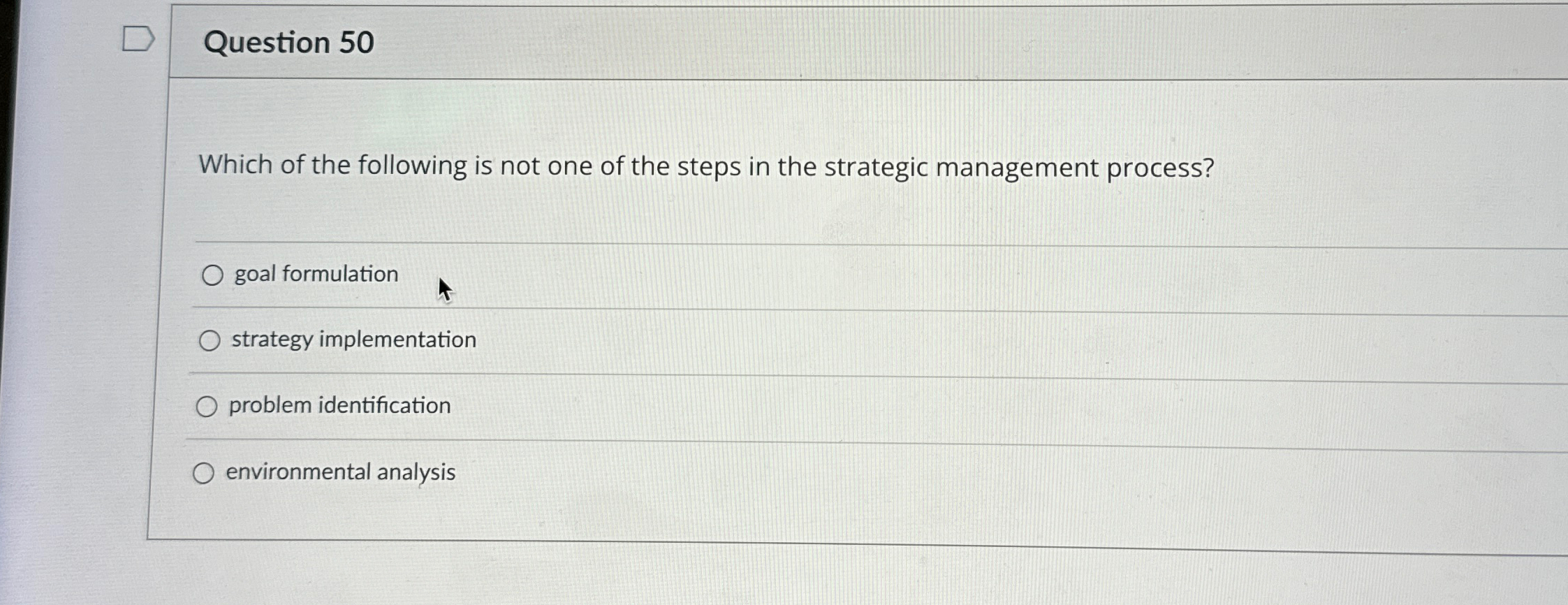 Solved Question 50Which of the following is not one of the | Chegg.com