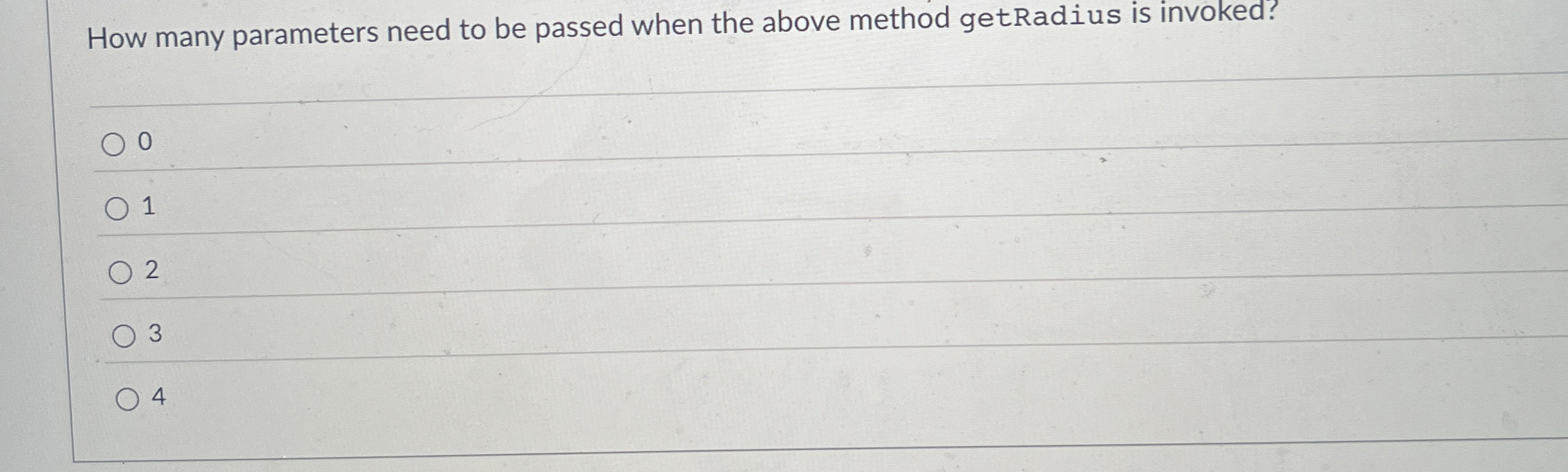 Solved How many parameters need to be passed when the above | Chegg.com