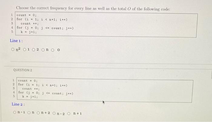 Solved Choose the correct frequency for every line as well | Chegg.com