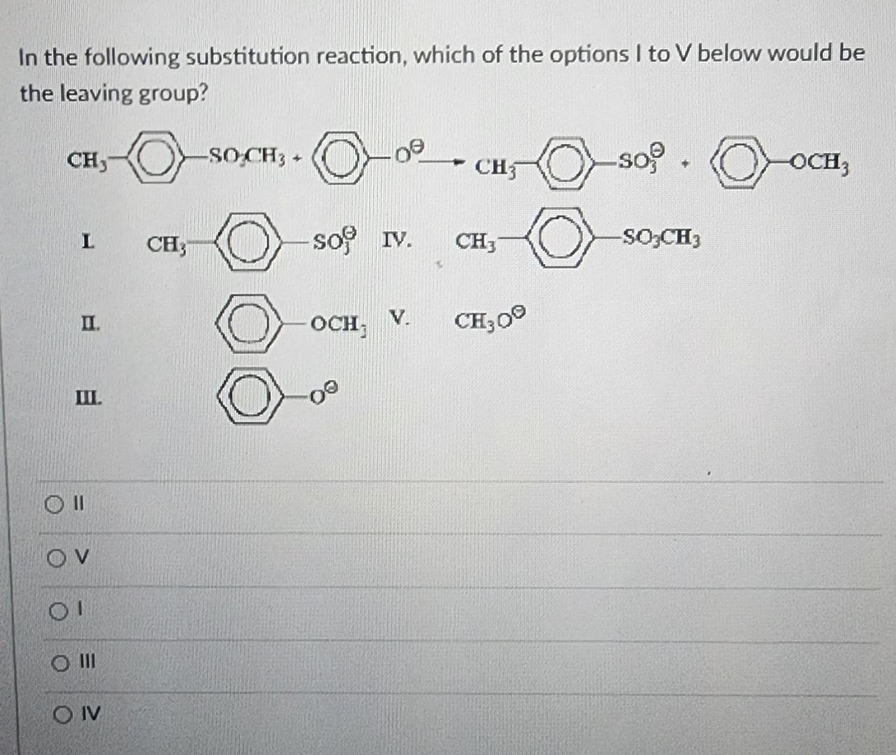 Solved In the following substitution reaction, which of the | Chegg.com
