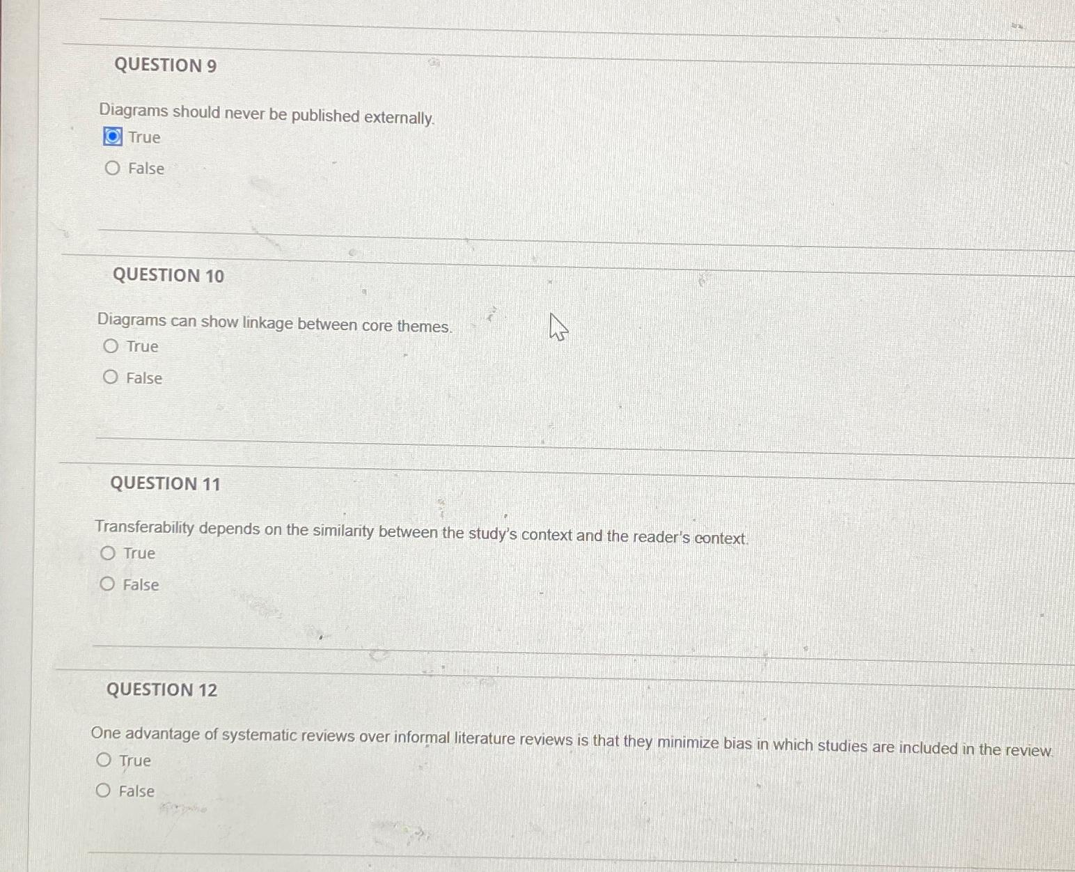 Solved QUESTION 9Diagrams should never be published | Chegg.com
