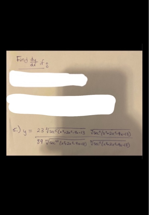 Solved Find dyfs 23se C2a -9-13 e+x4-13 89 n42n 9 V(nt2413) | Chegg.com