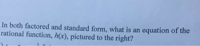 Solved In both factored and standard form, what is an | Chegg.com