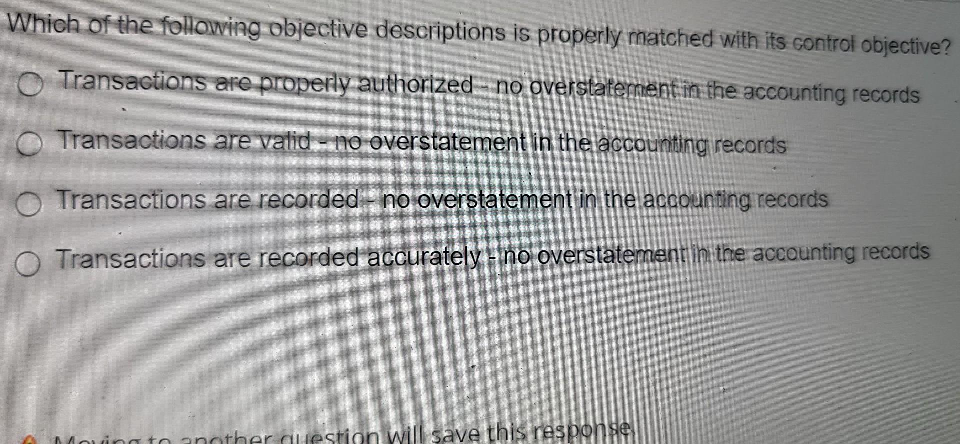 Solved Which of the following objective descriptions is | Chegg.com