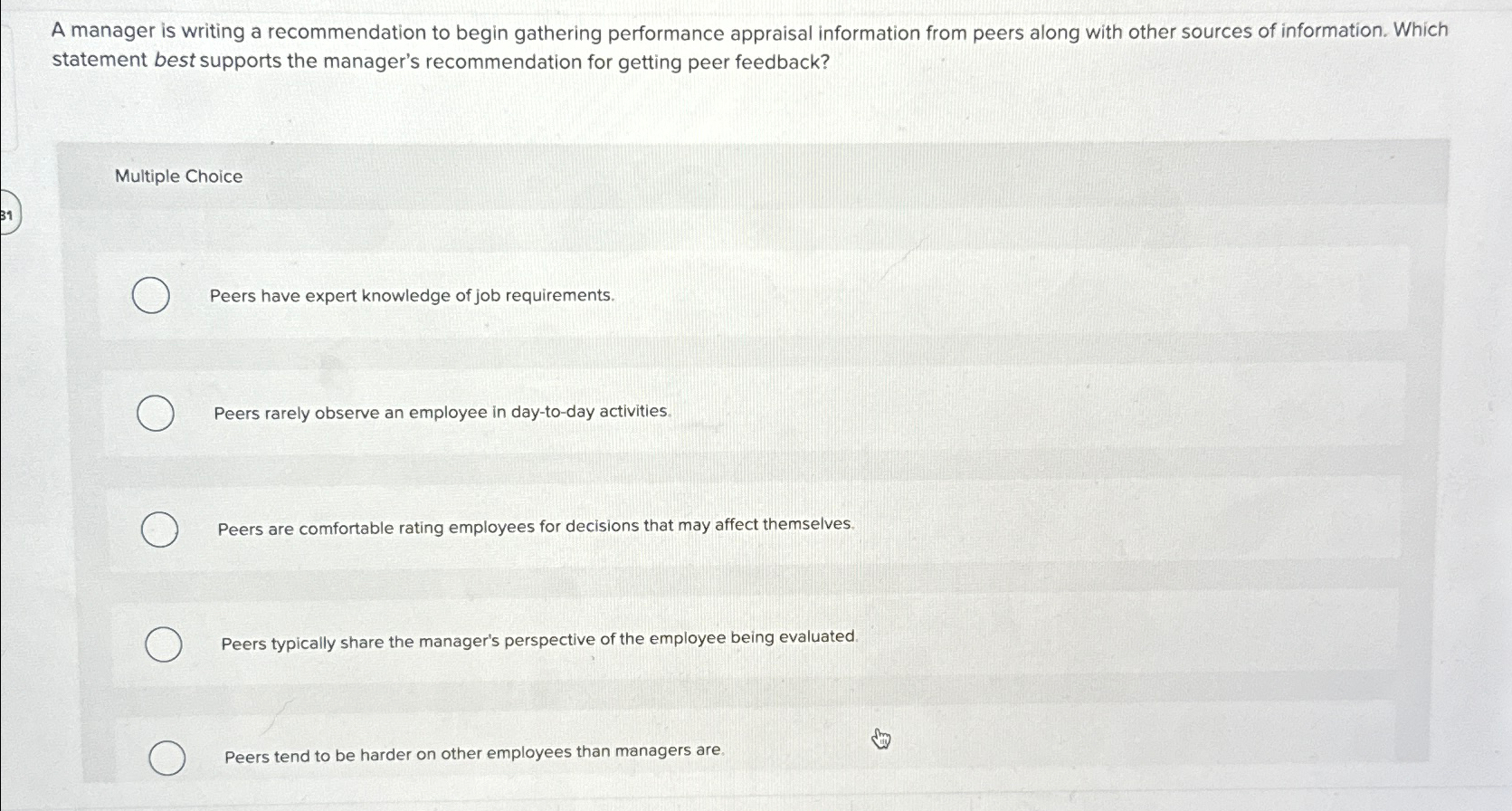 Solved A manager is writing a recommendation to begin | Chegg.com