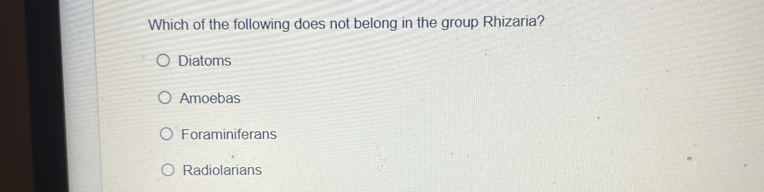 Solved Which of the following does not belong in the group | Chegg.com