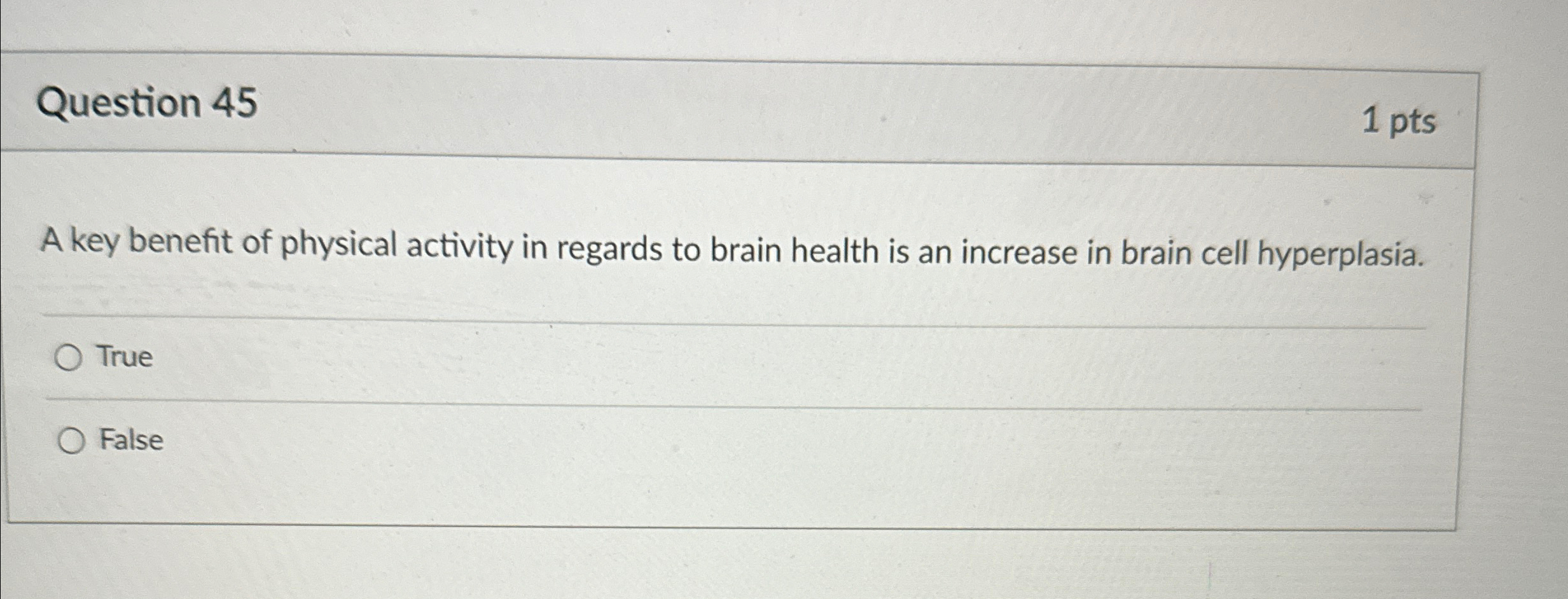 Solved Question 451 ﻿ptsA key benefit of physical activity | Chegg.com