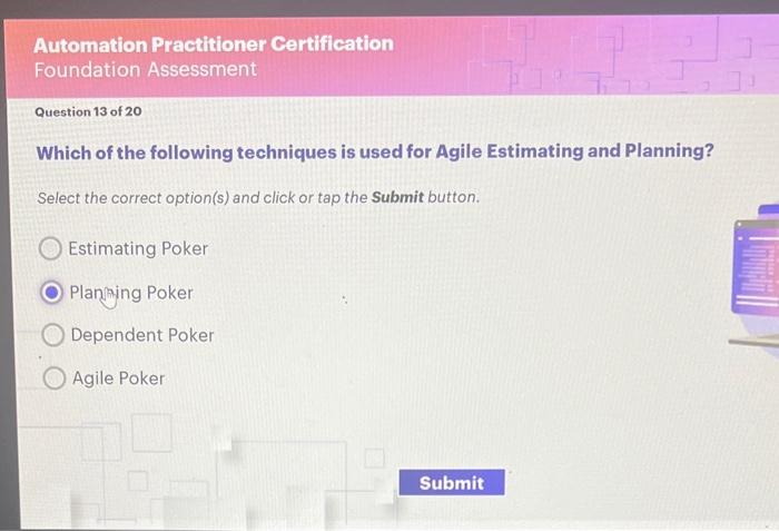 Solved Automation Practitioner Certification Foundation | Chegg.com
