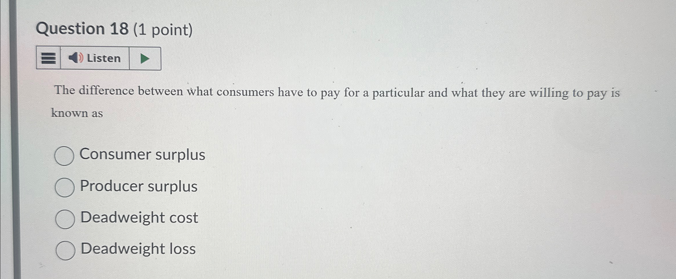 Solved Question 18 (1 point)ListenThe difference between | Chegg.com Solved Question 18 (1 point)ListenThe difference between | Chegg.com