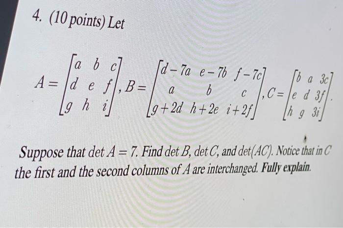 4. (10 points) Let | Chegg.com