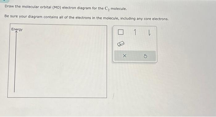 Solved Draw the molecular orbital ( MO ) electron diagram | Chegg.com