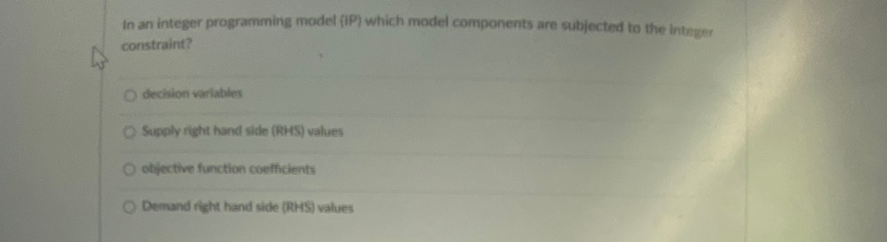 Solved In An Integer Programming Model Ip ﻿which Model