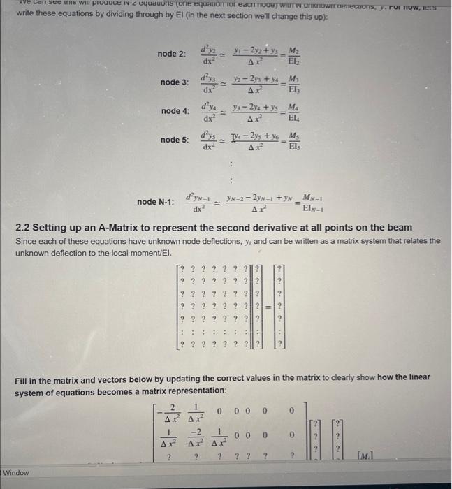 in this design project, you will solve the beam | Chegg.com
