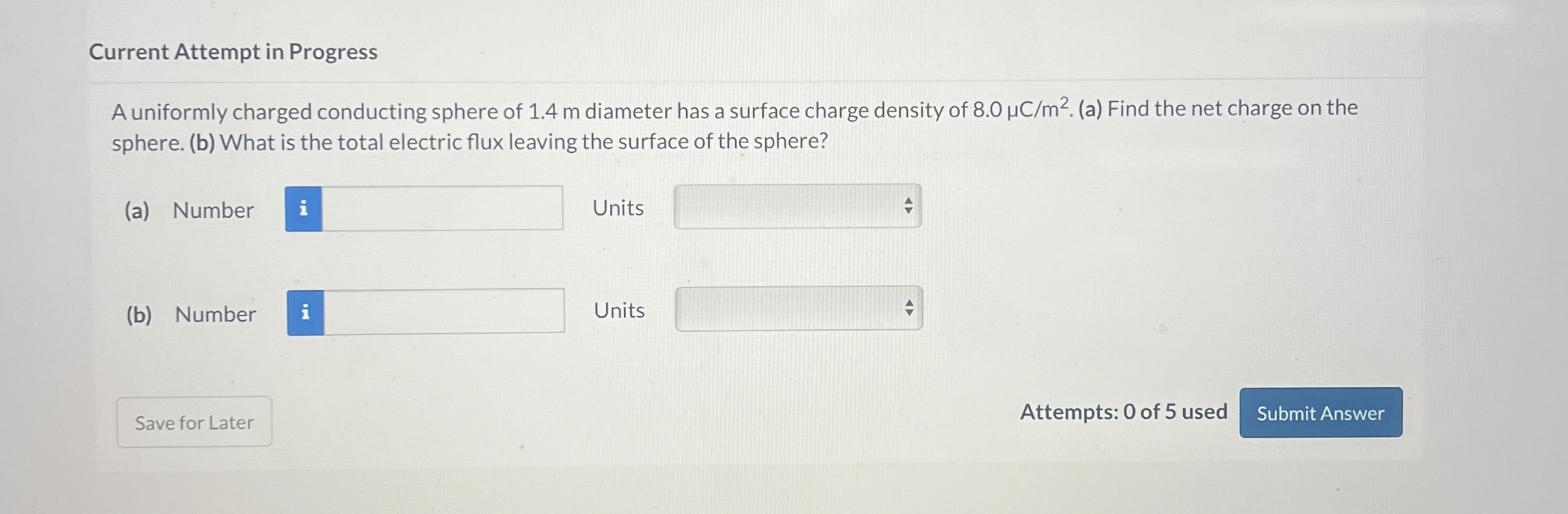 Solved Current Attempt in ProgressA uniformly charged | Chegg.com