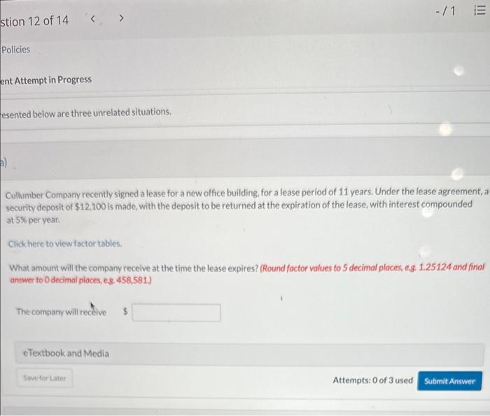 Solved stion 12 of 14 Policies ent Attempt in Progress | Chegg.com
