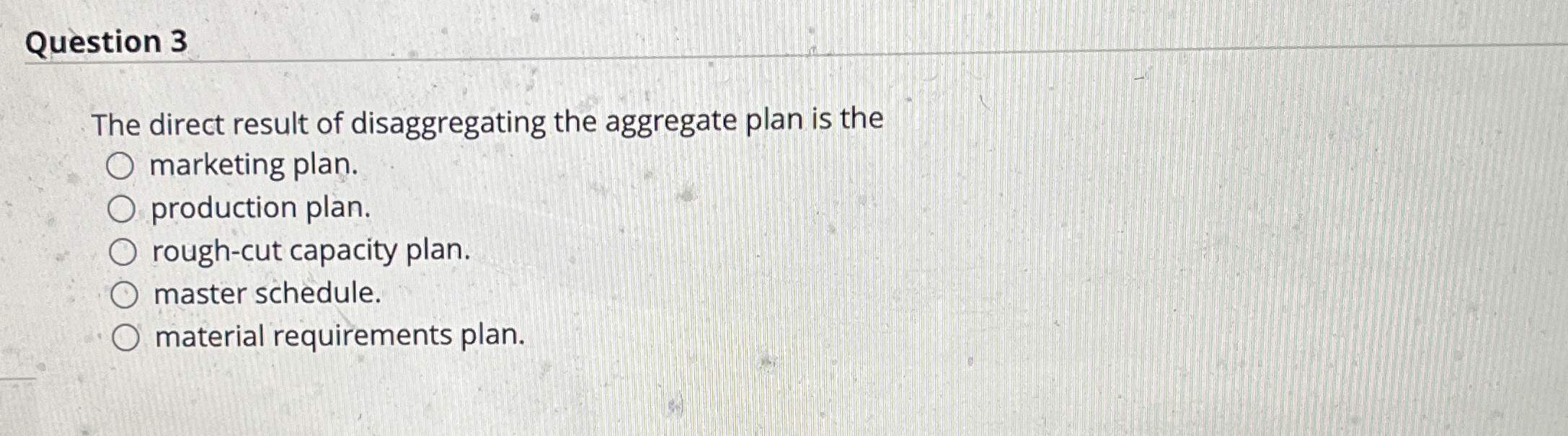Solved Question 3The direct result of disaggregating the | Chegg.com
